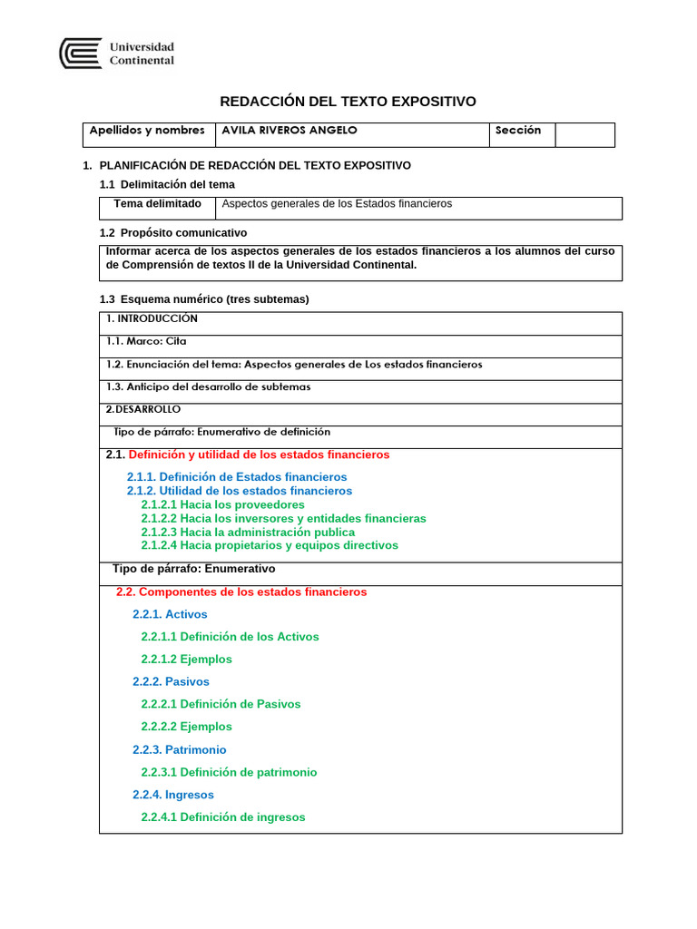 ESQUEMA NUMERICO | PDF
