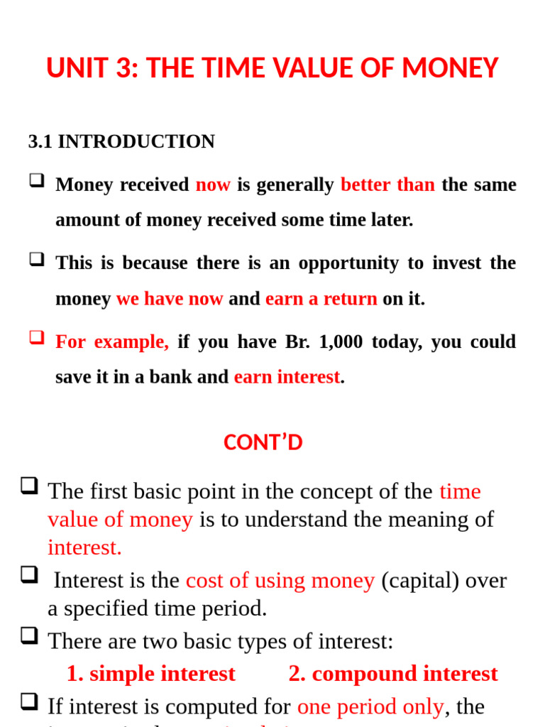 FM cha 3 | PDF | Present Value | Time Value Of Money