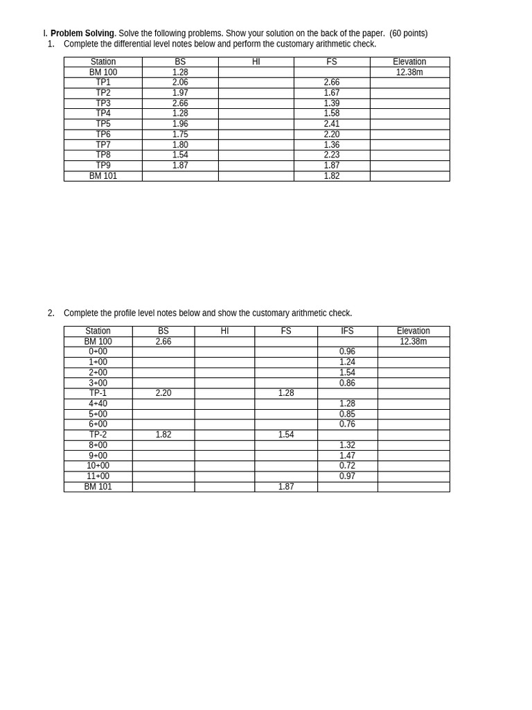 Midterm Problems Pdf