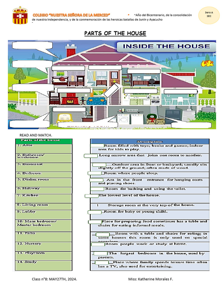 PARTS OF THE HOUSE (2) | PDF
