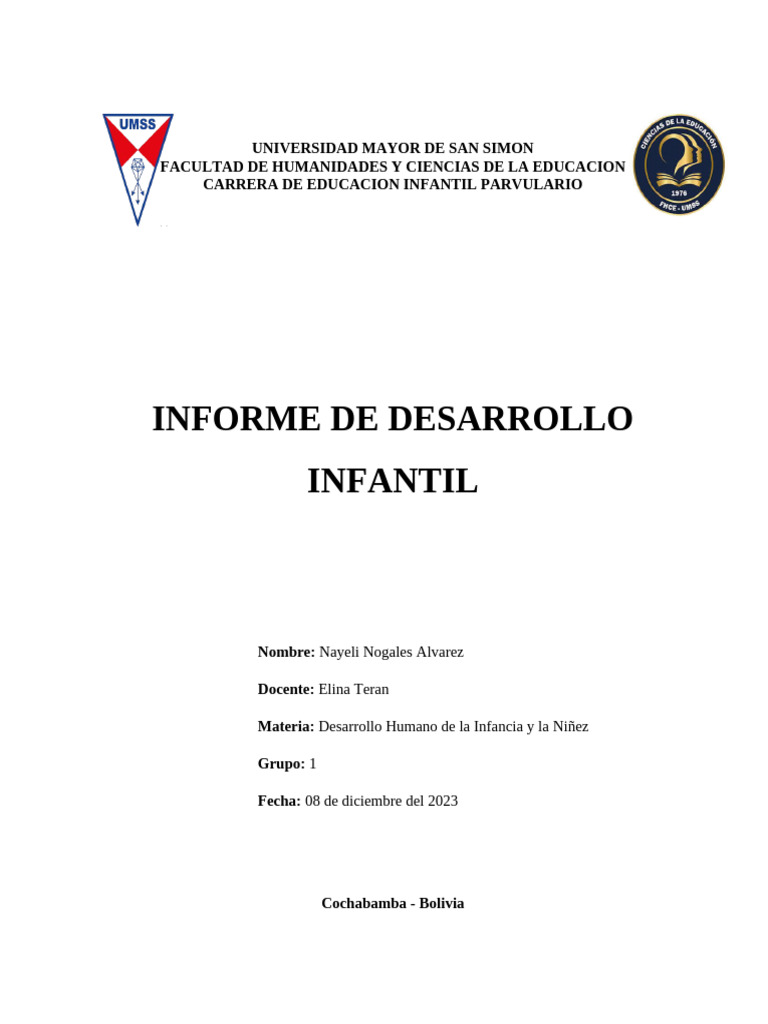 Test de Denver | PDF | Teoría de apego | Familia