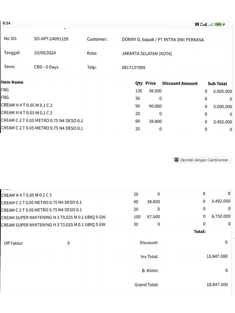 Invoice Tagihan | PDF