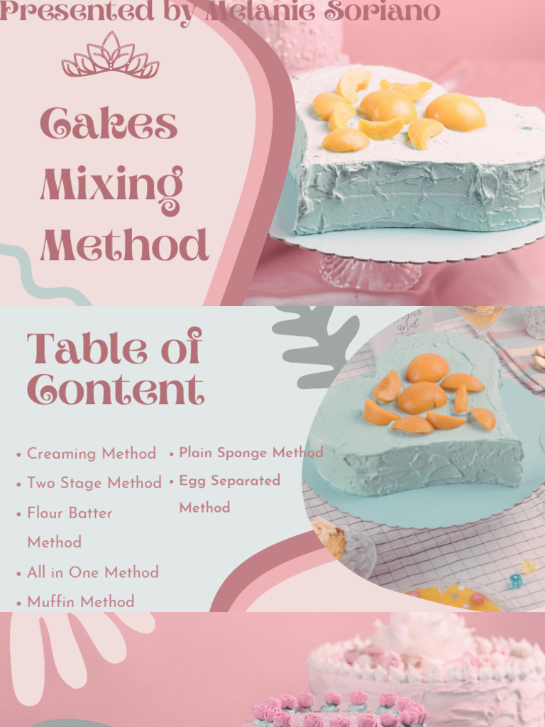 Cake-mixing-method_20240426_231622_0000 | PDF | Cakes | Batter (Cooking)