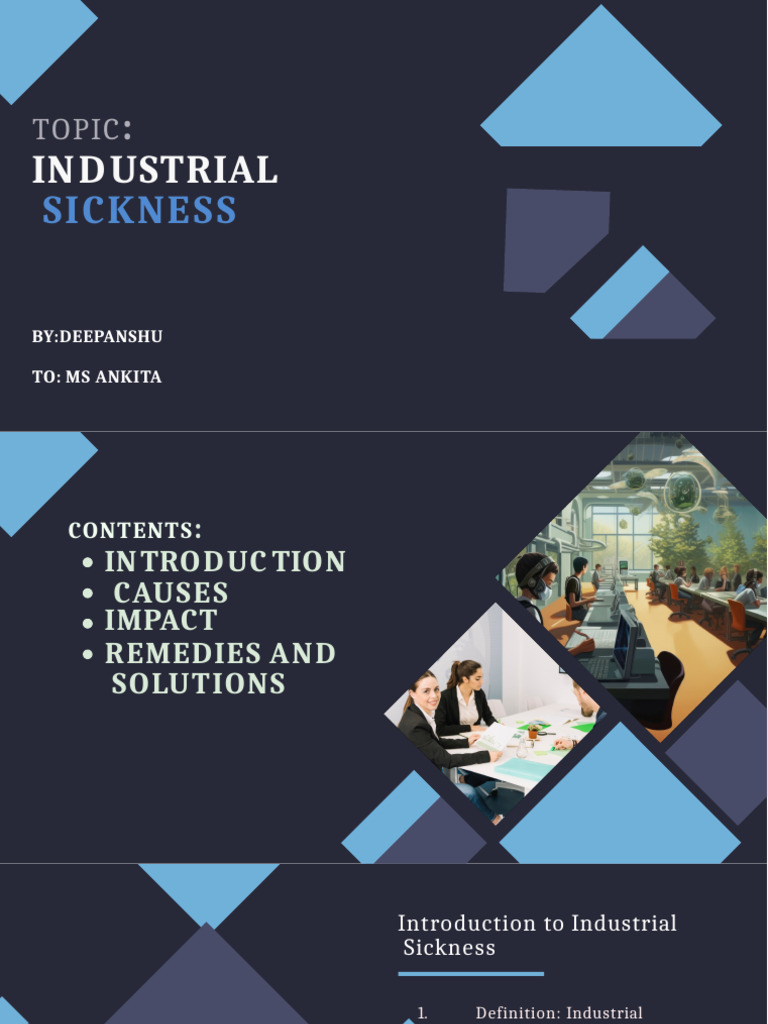Industrial Sickness | PDF