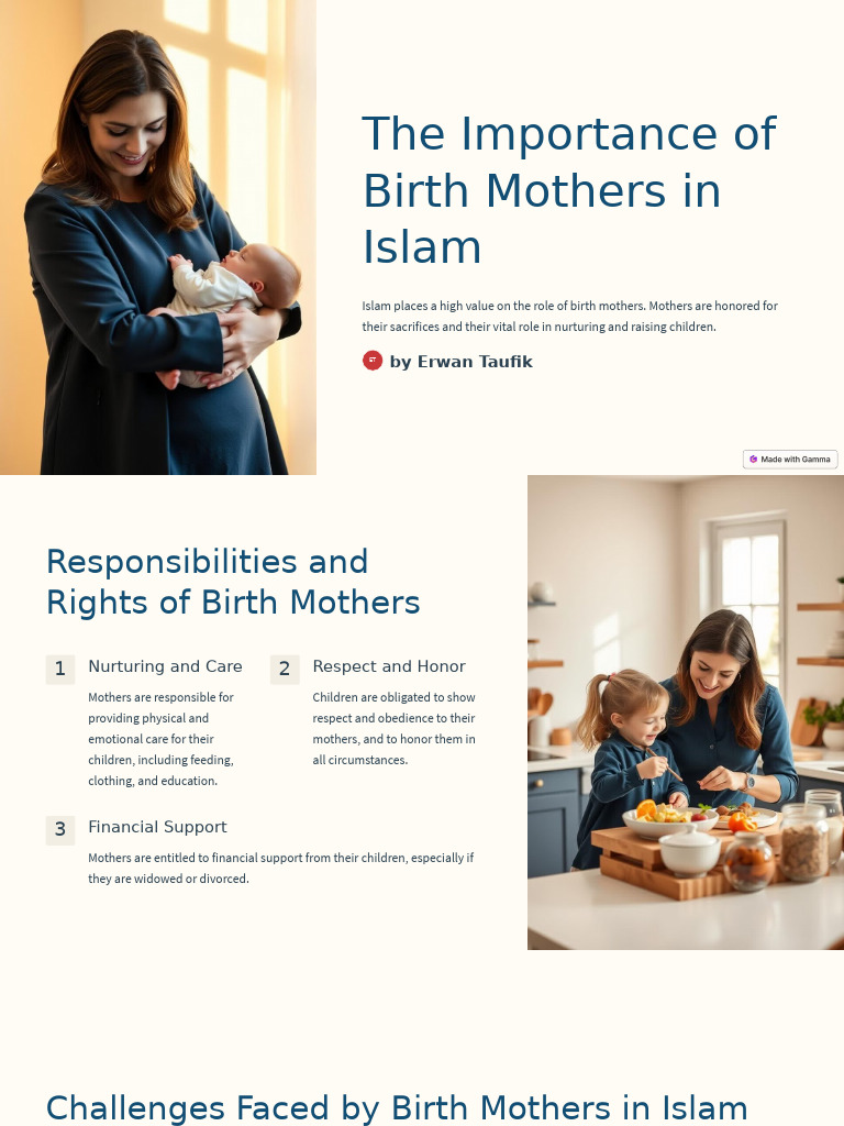 The Importance of Birth Mothers in Islam | PDF