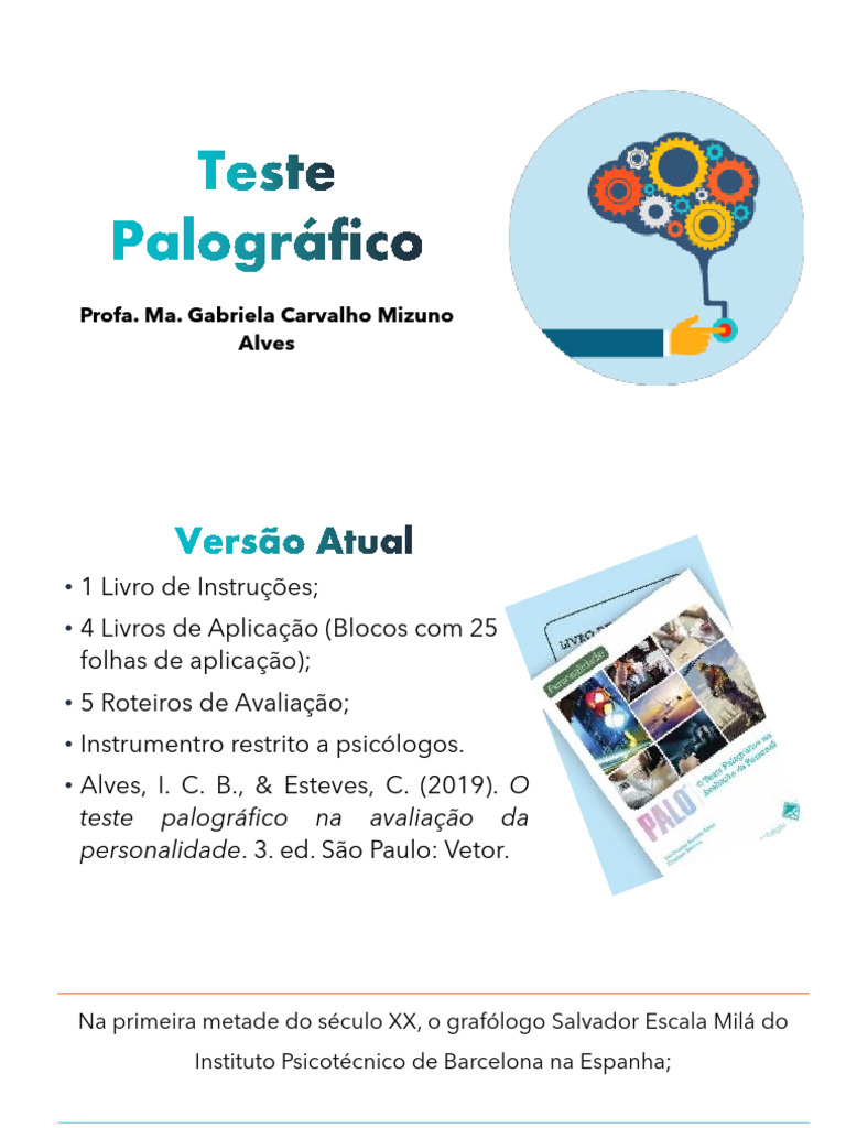 Teste Palográfico: Avaliação da Personalidade | PDF | Comportamento | Média