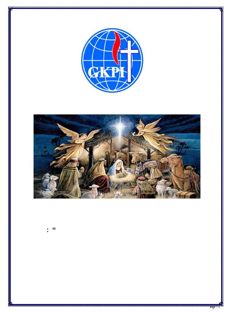 Tata Ibadah Natal Majelis Gkpi Seresort Yogya-Jawa Tengah Perbaikan | PDF