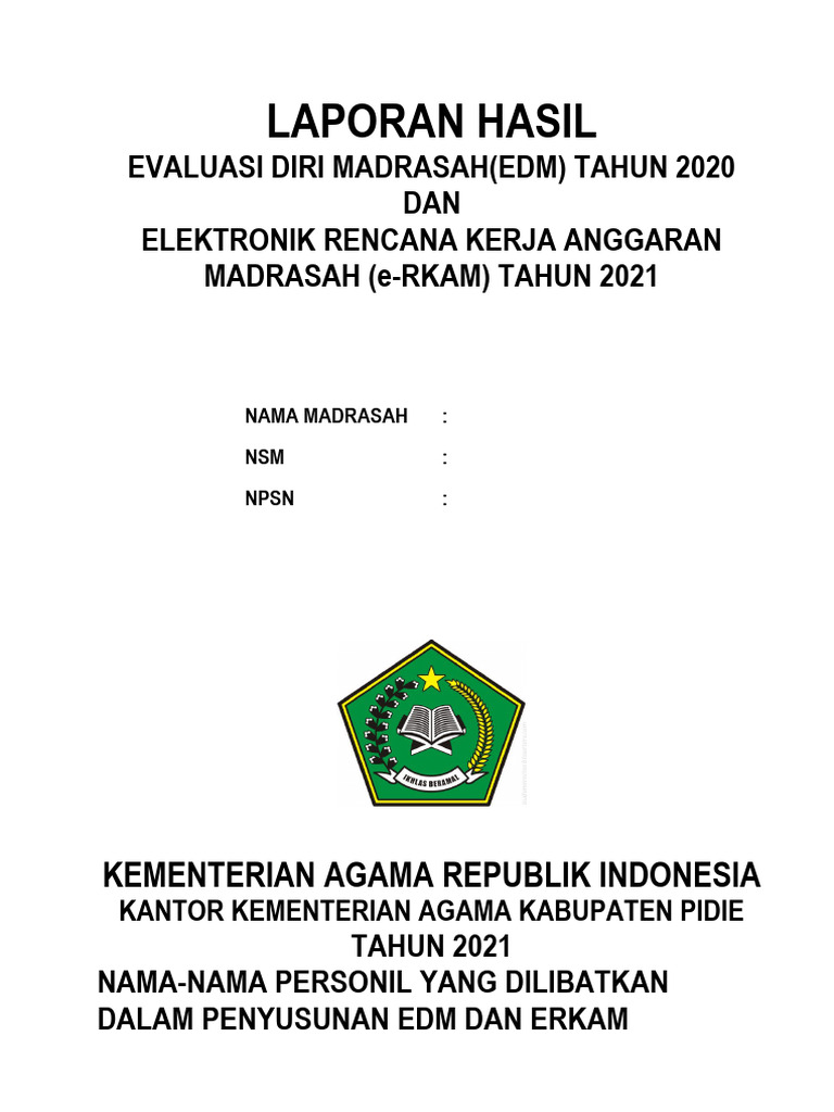 Cover, Nama Dan Daftar Isi | PDF