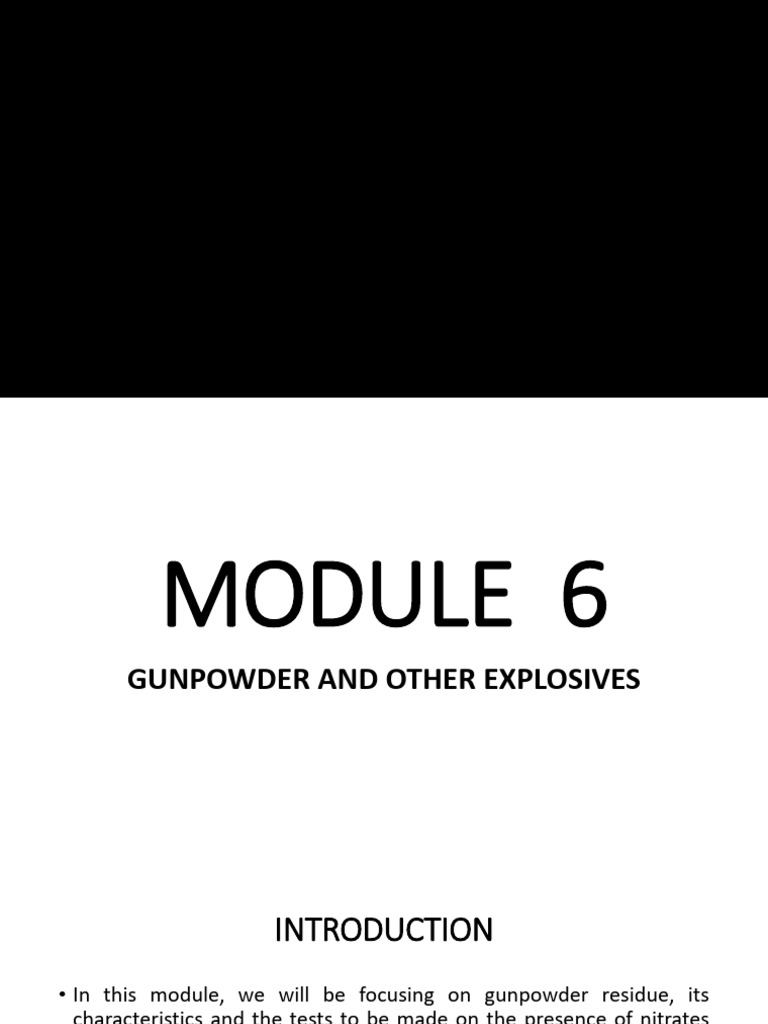 module - gunpowder | PDF | Explosion