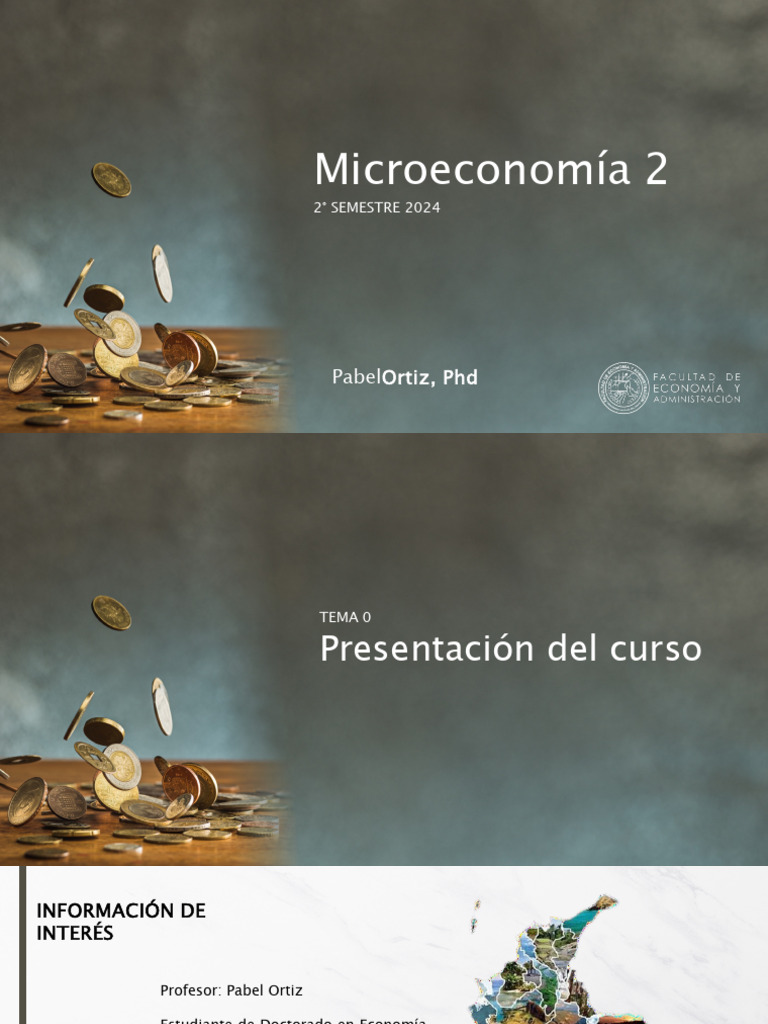 Presentacion Del Curso | PDF | Microeconomía