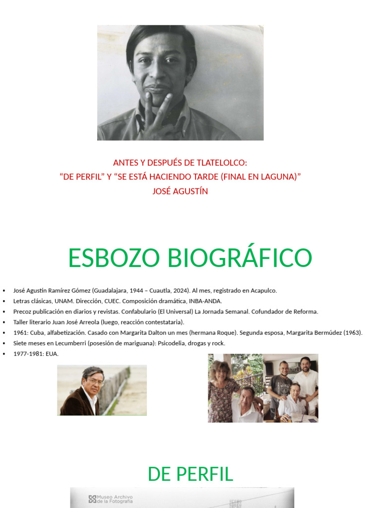 Contexto Cultural y Biográfico de José Agustín | PDF