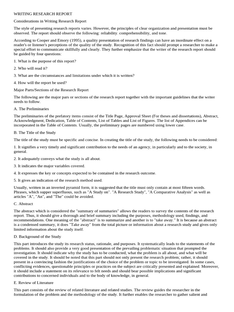 Research Report Writing Guidelines | PDF | Crimes | Crime & Violence