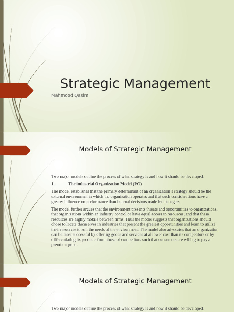 3 Strategic Management | PDF | Strategic Management | Goal