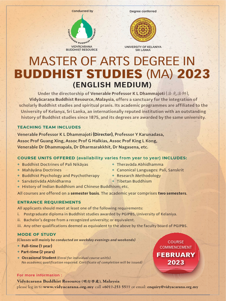 Course Poster For MA 2022 (R2) | PDF | Indian Philosophy | Indian Religions