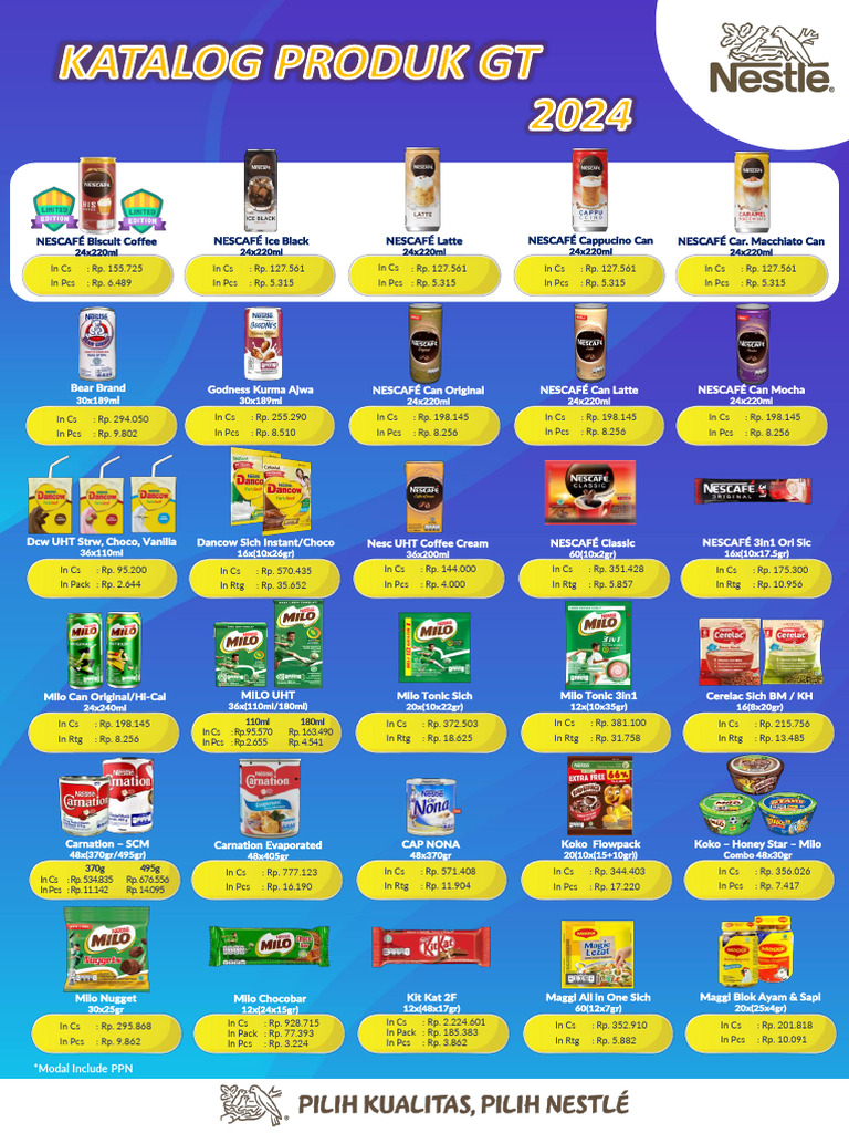 February - Product Catalog Nestle - Database | PDF | Non Alcoholic Drinks | Hot Drinks