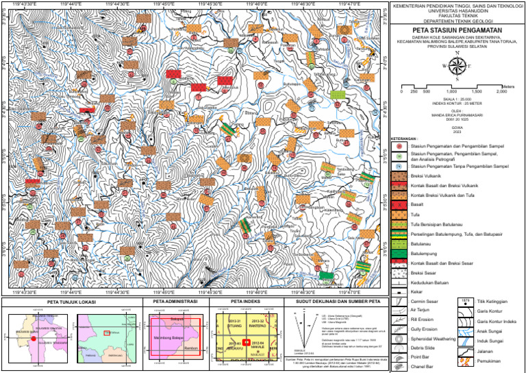 PETA TOPOGRAFI TORAJA POLOSAN (2) | PDF