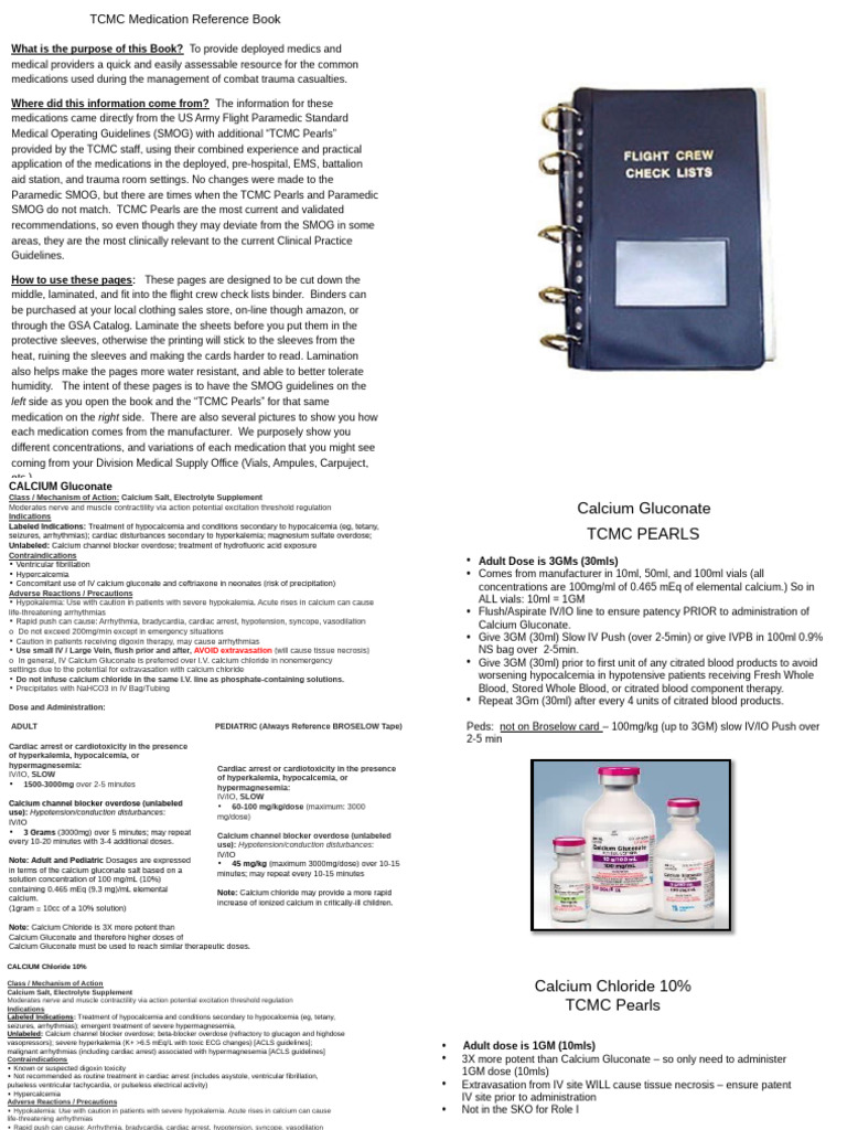 TCMC Medication Book | PDF | Hypoglycemia | Fentanyl