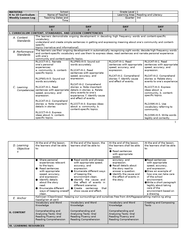 LE_Q3_week-6_Reading-and-Lit_v2 | PDF | Applied Linguistics | Language ...