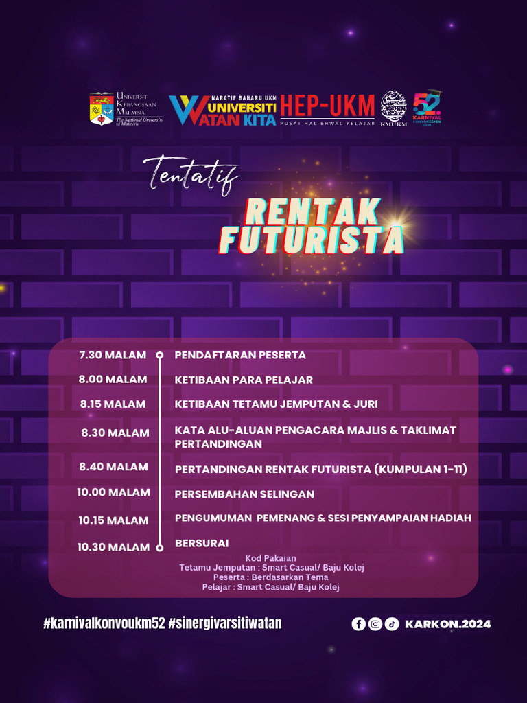 POSTER TENTATIF RENTAK FUTURISTA | PDF