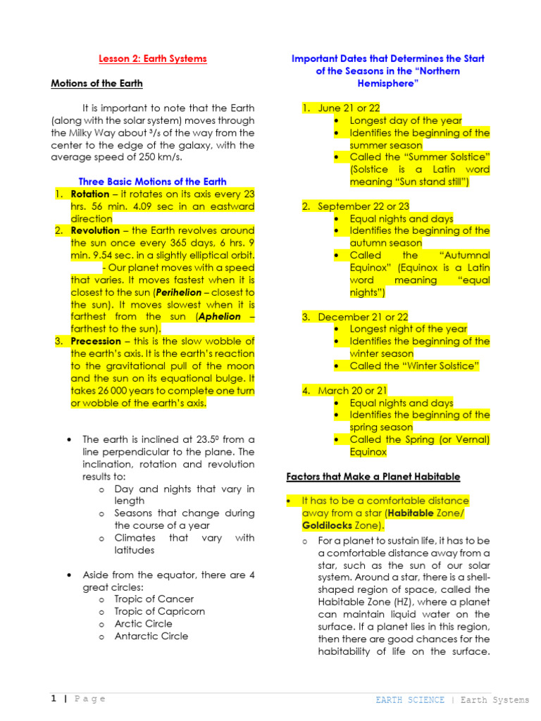 Earths System (1) | PDF | Atmosphere Of Earth | Atmosphere