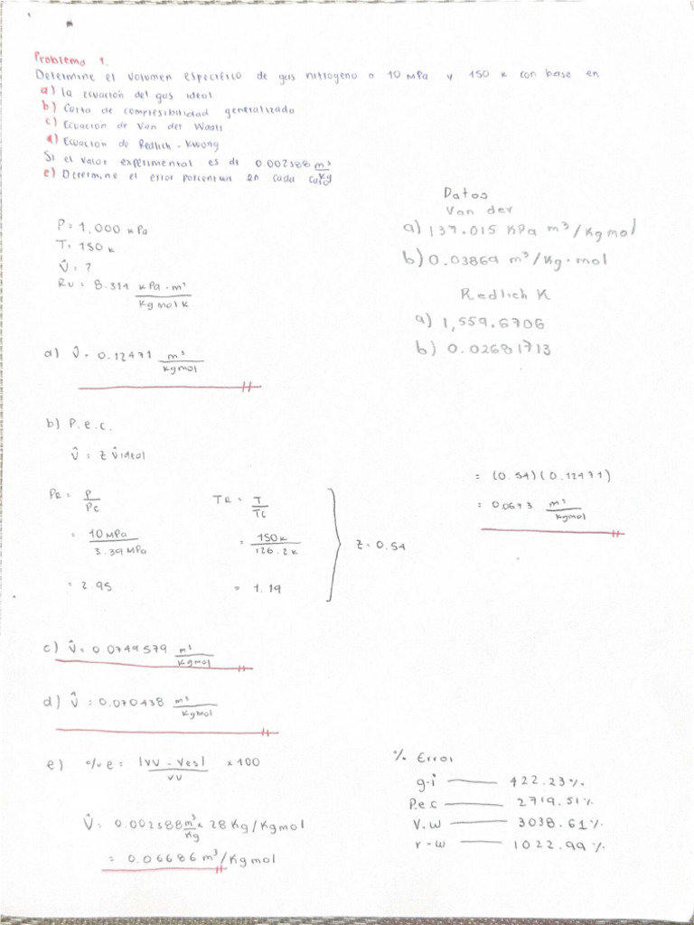 Problemario Termo PDF | PDF
