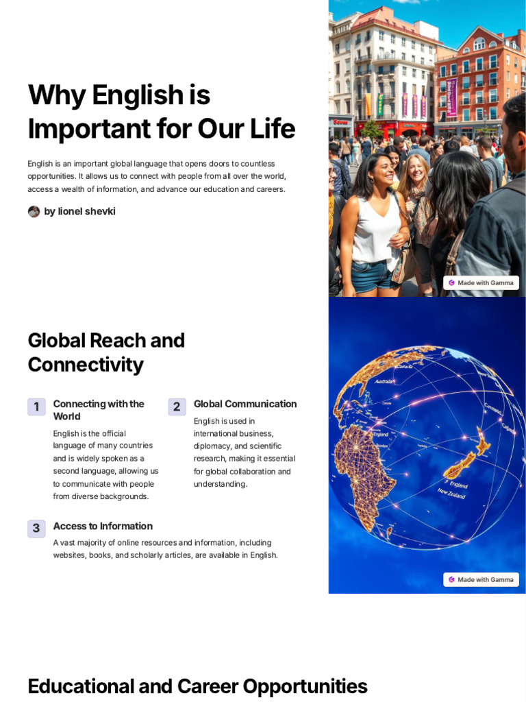 Why English Is Important For Our Life | PDF | English Language ...