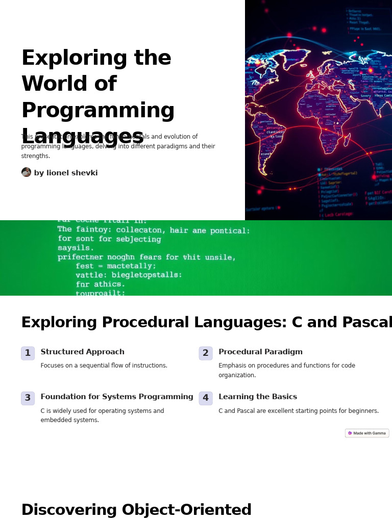 Exploring The World of Programming Languages | PDF