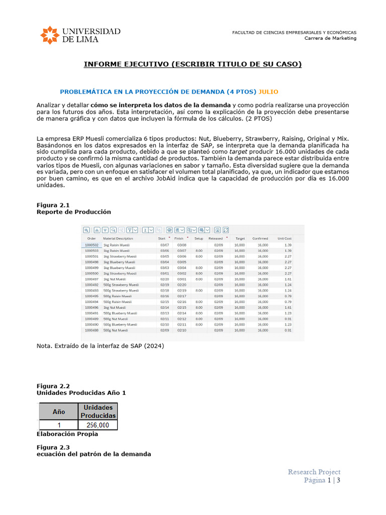 Plantilla INFORME ERPsim (1) | PDF | Business | Economias