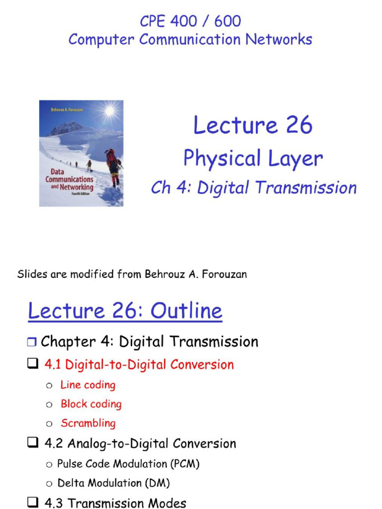 Forouzan Chapter 4 | PDF