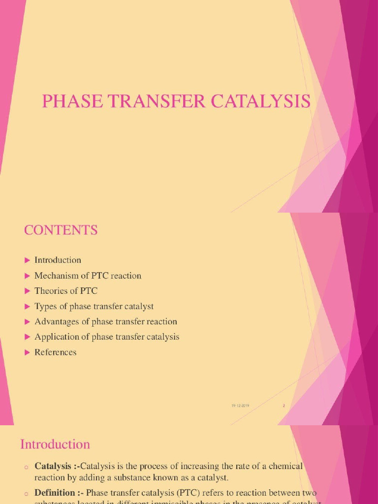 Phase Transfer Catalysis PTC | PDF