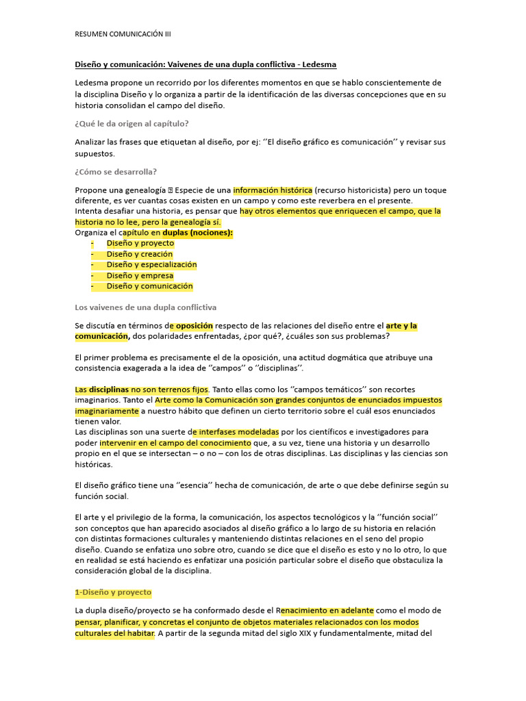 Resumen Comu III | PDF | Diseño | Capital (economía)