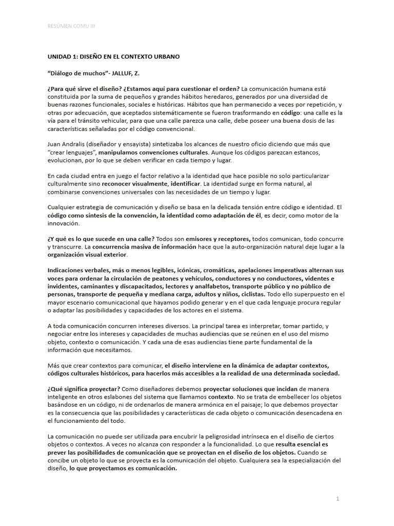 Resumen - Comu III | PDF | Diseño | Diseño gráfico