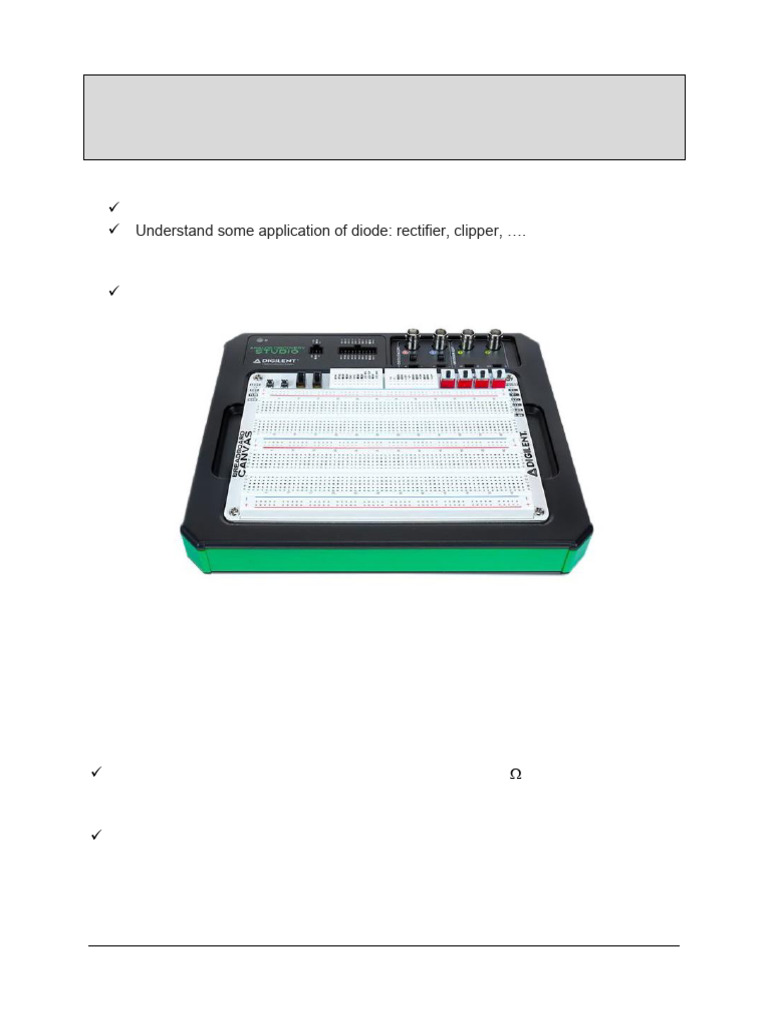 2 Ece Lab4 Diode Application | PDF | Rectifier | Diode