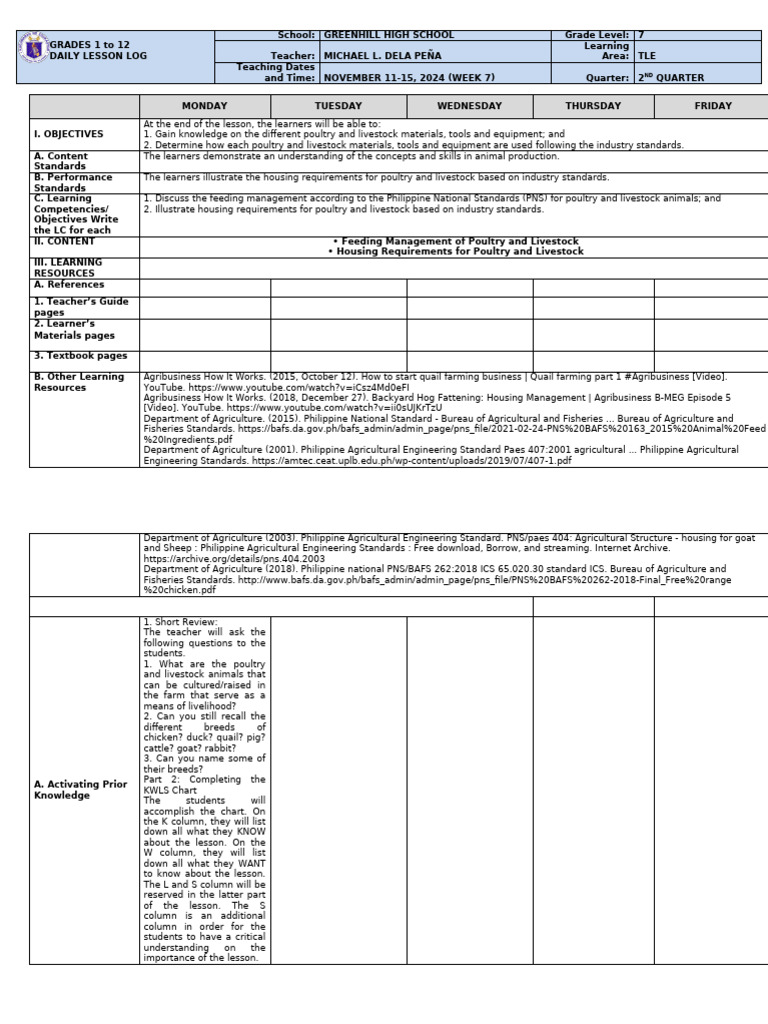 Q2, w7 d1-5 | PDF | Nutrition | Diet & Nutrition