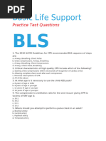BLS Practice Test Questions and Answers | PDF | Cardiopulmonary ...