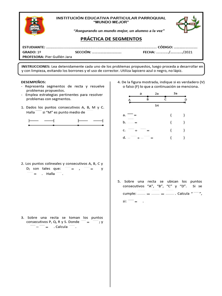 Práctica de Segmentos | PDF