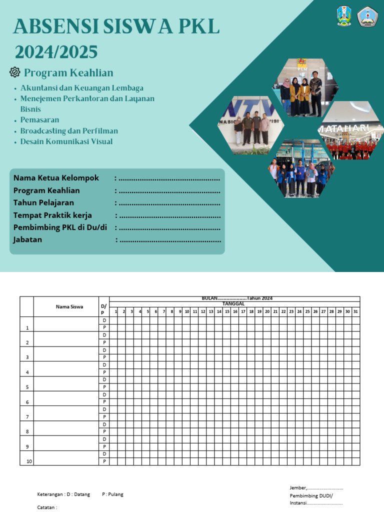 Absensi PKl 2024-2025 | PDF