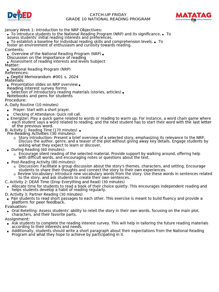 GRADE 10 NRP | PDF | Poetry | Narrative