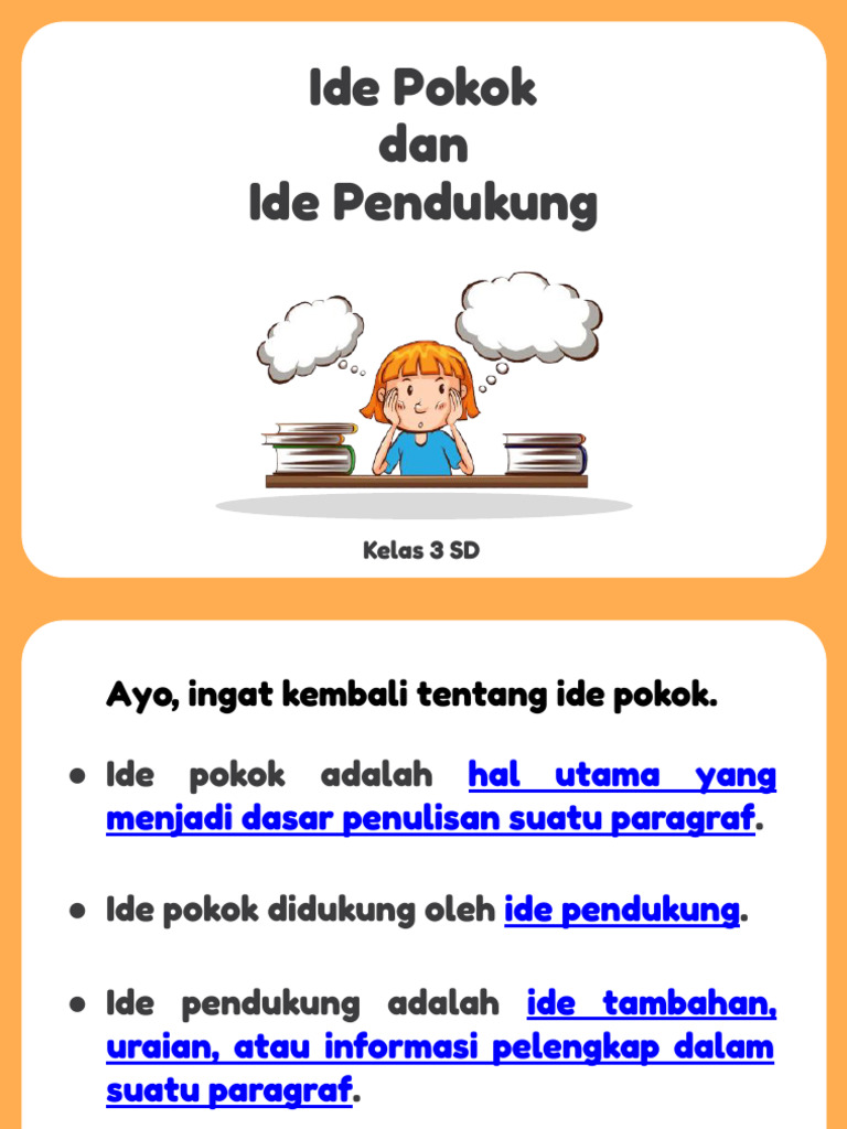 Ide Pokok Dan Ide Pendukung | PDF