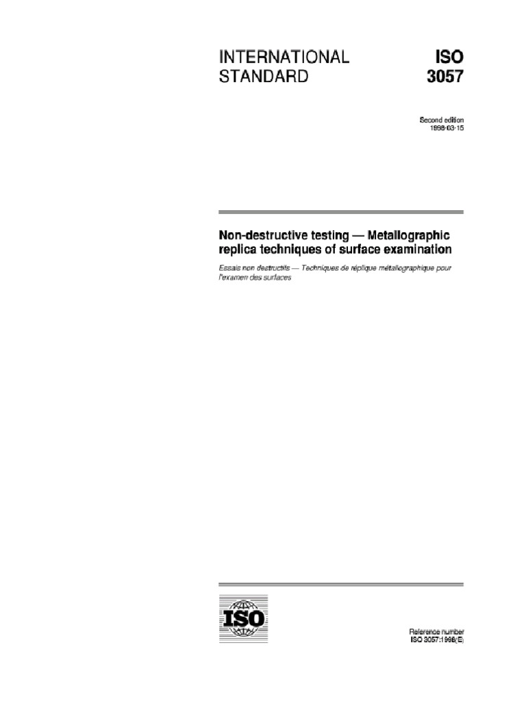 ISO 3057-1998 Replica | PDF