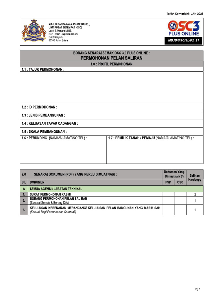 SALIRAN DP - 23-Checklist | PDF