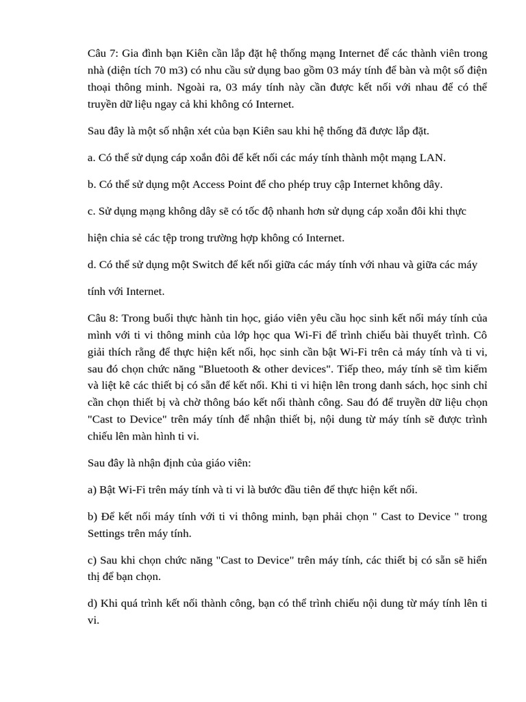 On Tao Dang D2 GK1 | PDF