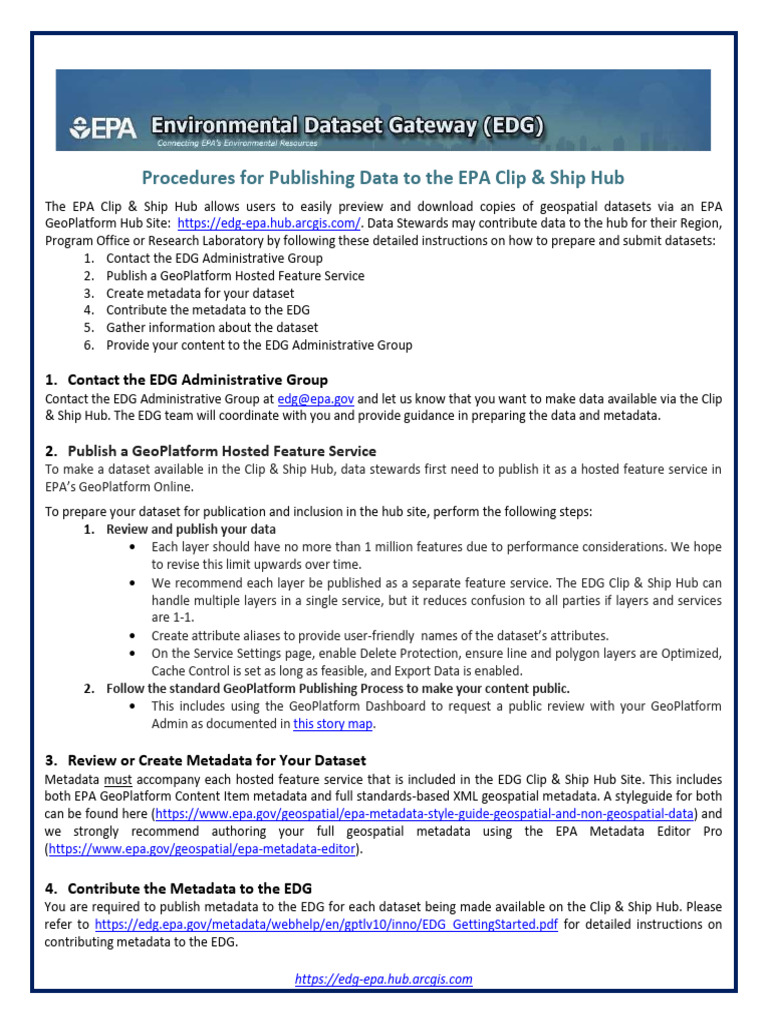 EDG ClipAndShip Procedures | PDF | Metadata | Information Science