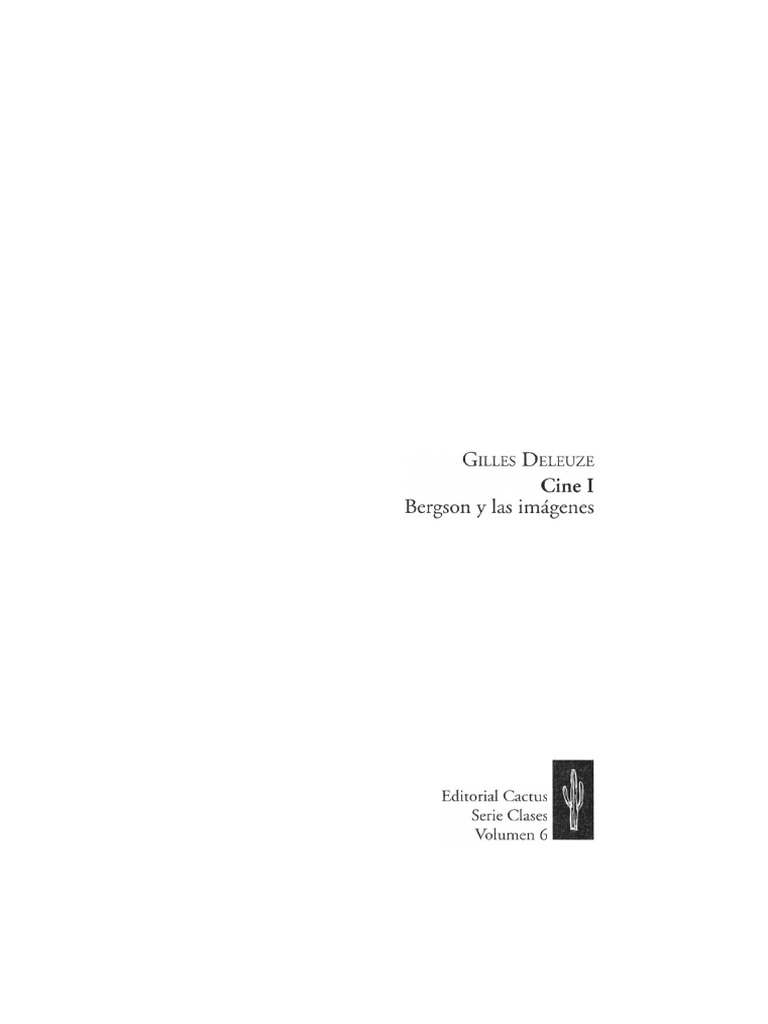 Cine1-Deleuze | PDF | Percepción | Immanuel Kant