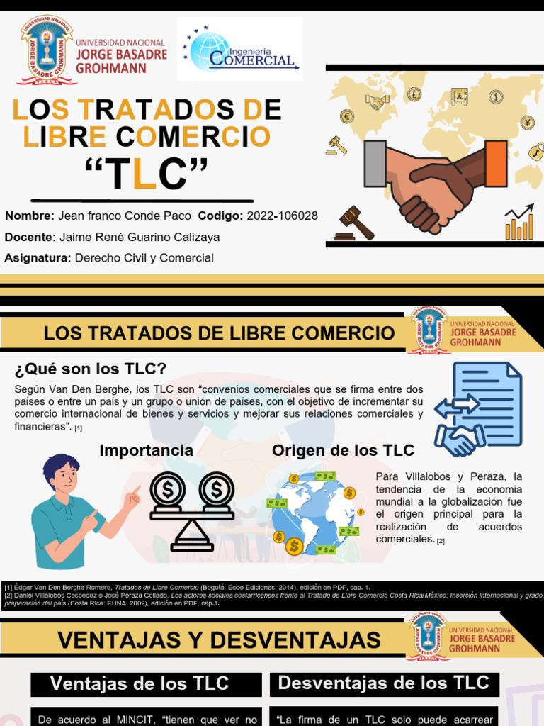 Jean Franco Conde Paco - Tratados de Libre Comercio | PDF | Tratado de ...
