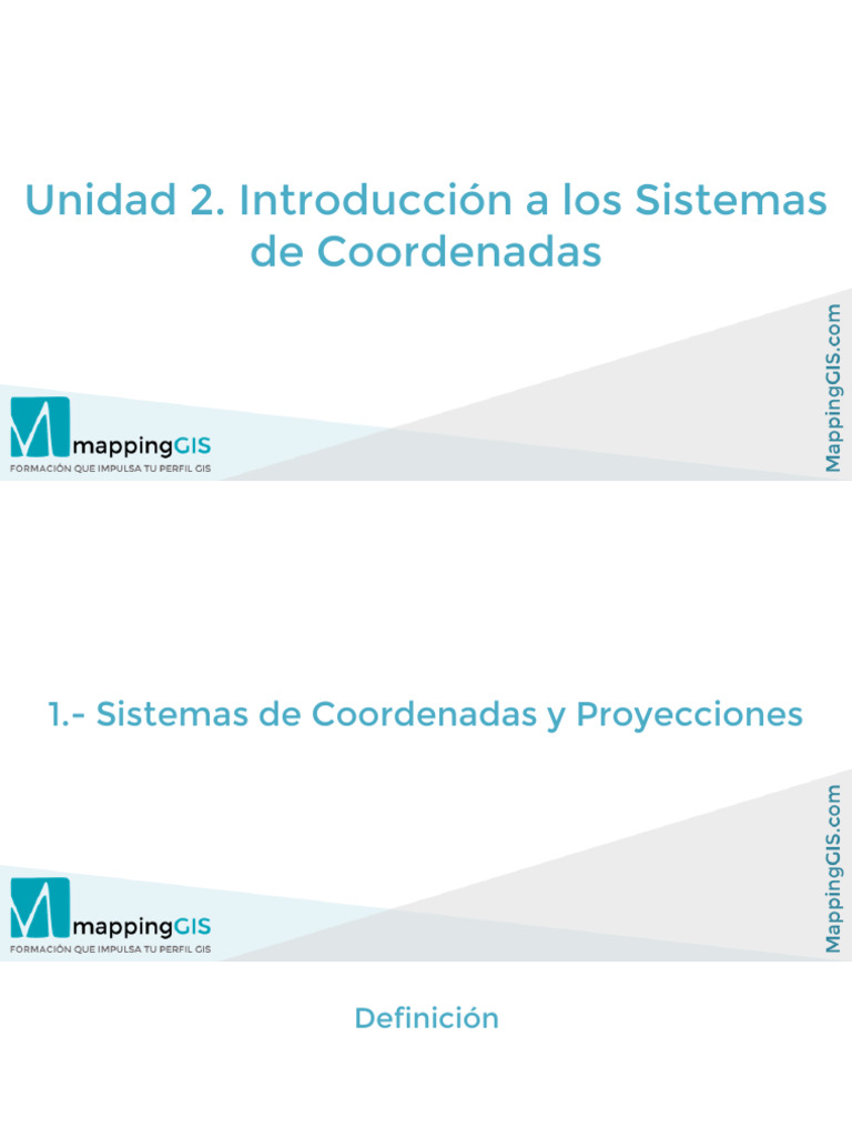 Unidad 2. Sistemas de Coordenadas | PDF | Latitud | Sistema coordinado