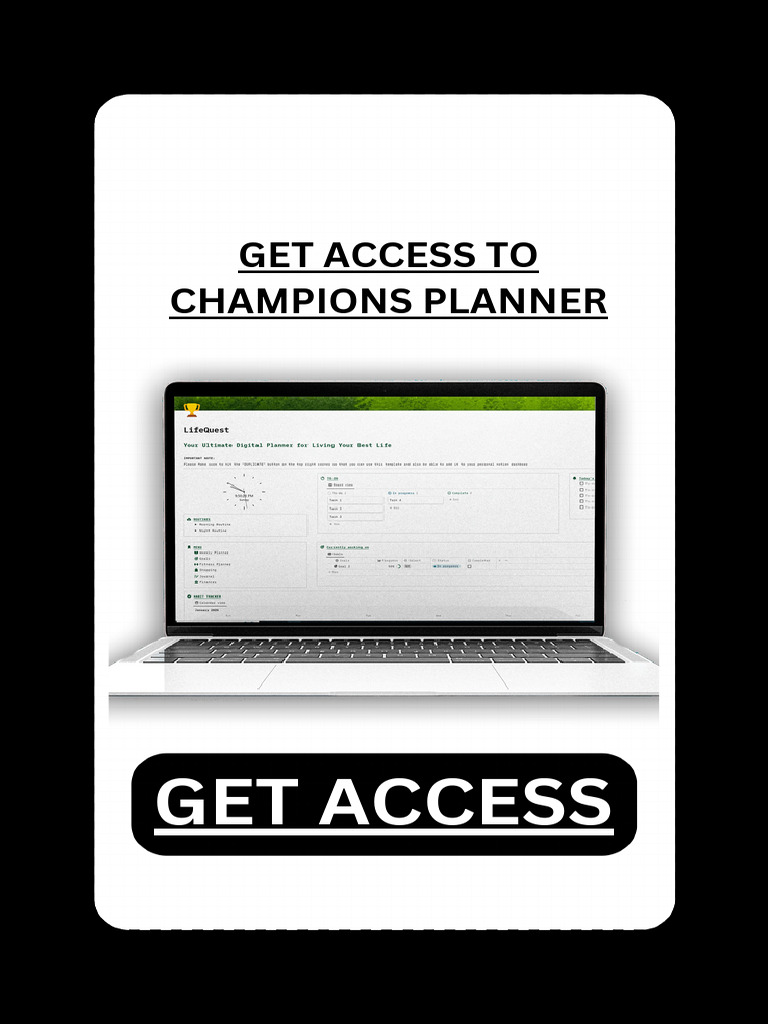 Champions Digital Life Planner | PDF