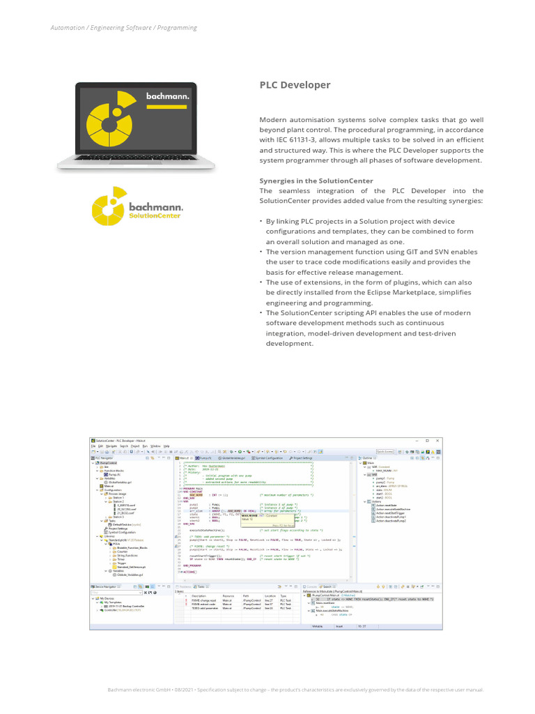 PLC Developer for Automation Systems | PDF | Computer Programming ...