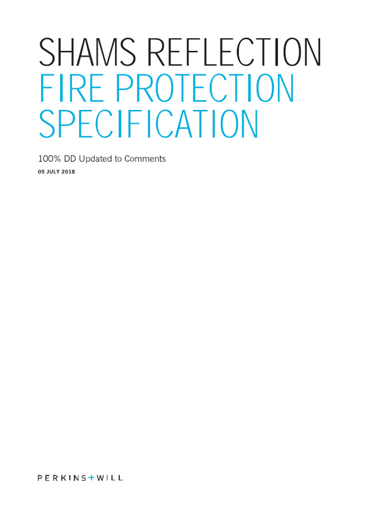 Fire Fighting Specifications | PDF | Valve | Fire Sprinkler System