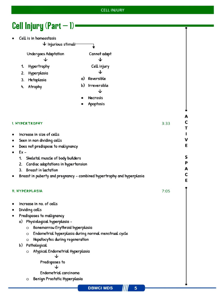 Pathology DBMCI Notes | PDF